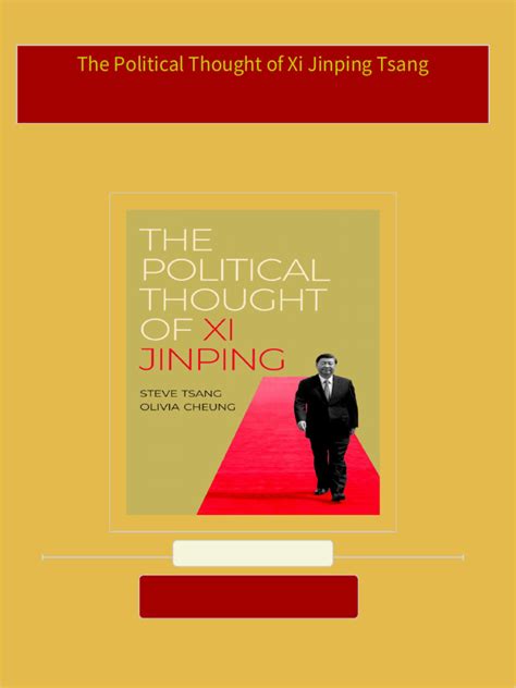 Instant Download The Political Thought Of Xi Jinping Tsang Pdf All
