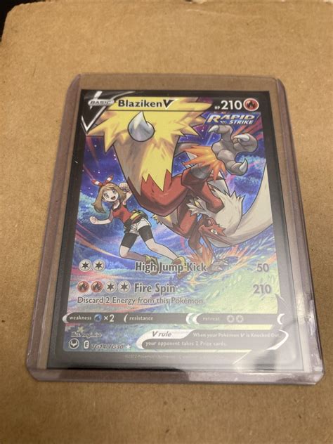 Mavin Blaziken V Tg14tg30 Ultra Rare Silver Tempest Nm Pokemon Tcg