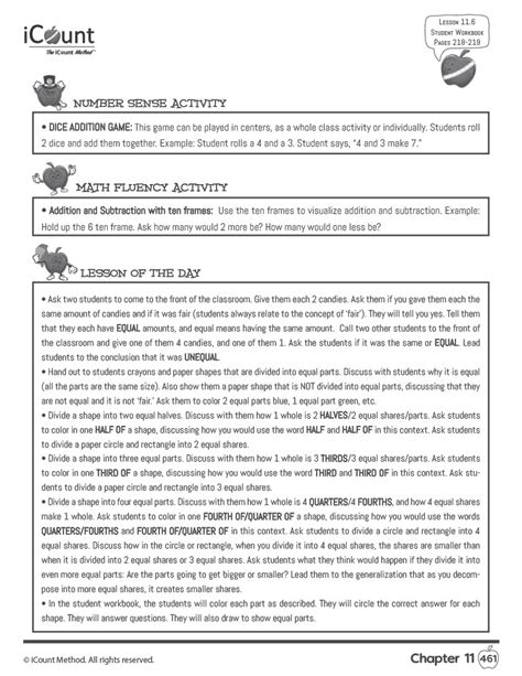 Level Green Teachers Edition Math Book Premium Line Icount Method