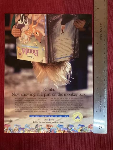 Disney Classic Storybook Collection Bambi 1997 Annonce Imprimée Idéal