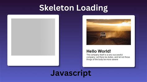 Skeleton Loading Skeleton Loading Effect Using Html Css