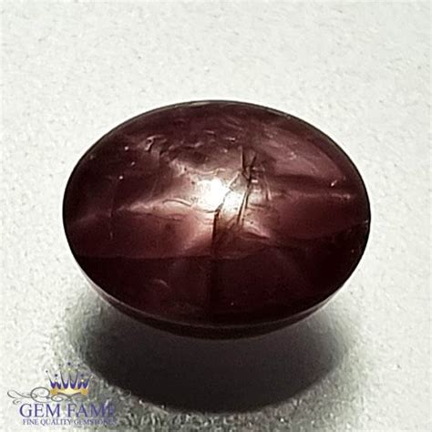 Star Ruby Gemstone 3 96ct India
