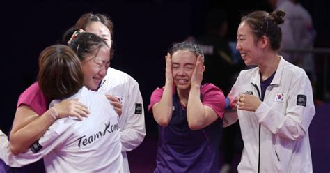 신유빈 전지희 21년 만에 탁구 금메달남북 대결 승리