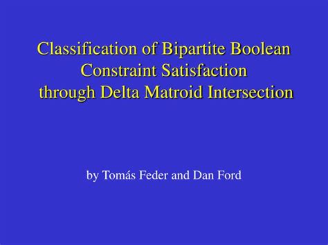 ppt classification of bipartite boolean constraint satisfaction