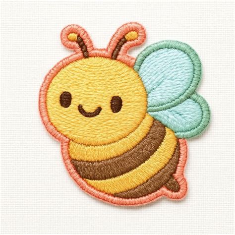 Cute Embroidered Bee Patch Free Photo Rawpixel
