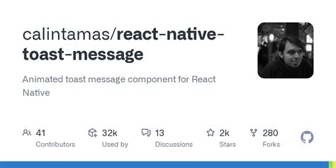 Github Calintamasreact Native Toast Message Animated Toast Message Component For React Native