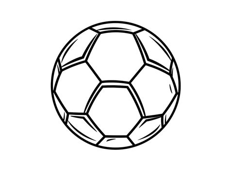 Soccer Ball Coloring Page For Download Coloring Page