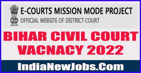 Bihar Civil Court Vacancy 2022 Notification 7692 Post