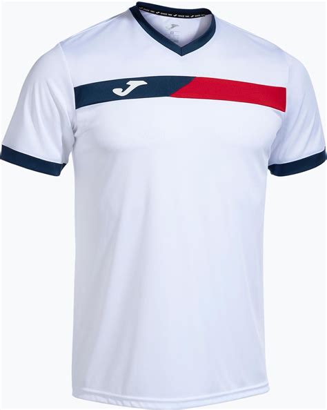 Joma Koszulka Tenisowa Męska Court White Red Ceny I Opinie Ceneo Pl