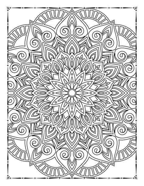 Premium Vector Adult Mandala Coloring Page Kdp Interior Mandala