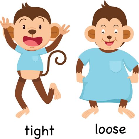 Opposite Tight And Loose Vector Illustration 3240231 Vector Art At Vecteezy