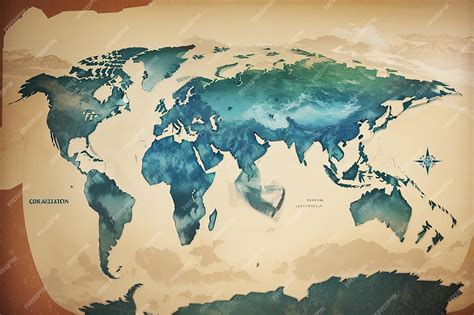 Premium Ai Image Global Globalization World Map Environmental Concservation Concept