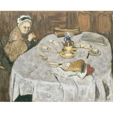 维亚尔绘画油画图集TIF EDOUARD VUILLARD LE PETIT DEJEUNER DE MADAME VUILLARD油画超高清大图原图扫描真迹全图书画图片下载