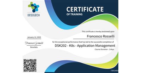 Francesco Rosselli On Linkedin Dsk202 K8s Application Management • Francesco Rosselli