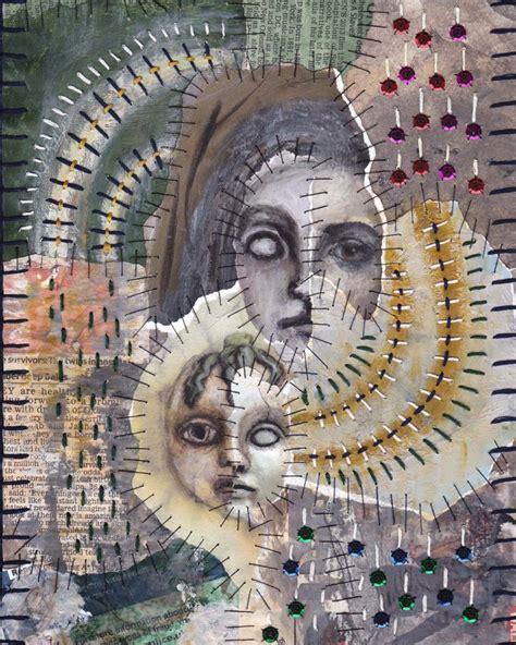 Mixed Media Abstract Collage