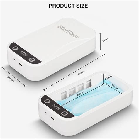 Uv led caixa de máscara facial esterilizador anti Grandado