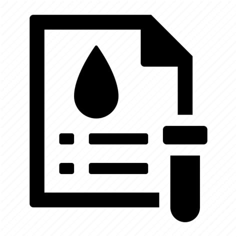 Report Blood Test Medical Donation Lab Sample Icon Download On