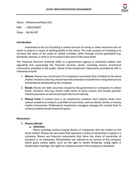 audit implementation assignment muhammad rakan 1402224203 pdf