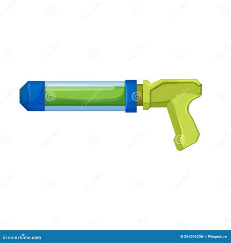 Festival Water Gun Toy Cartoon Vector Illustration Stock Vector