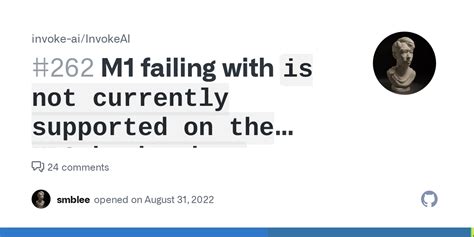 M1 Failing With `is Not Currently Supported On The Mps Backend
