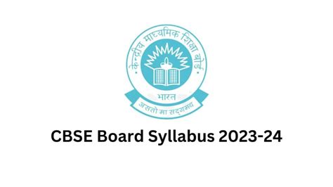 Cbse Board Syllabus 2023 24 Released Download Subject Wise Pdf File