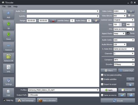 Download Tencoder Video Converter 64 Bit V4 5 10 Afterdawn
