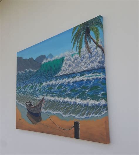 Quadro pintura óleo sobre tela x cm Elo Produtos Especiais