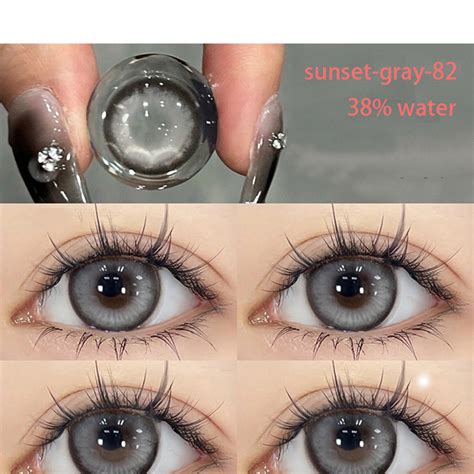 Eyeshine Soft Yearly 142mm Gray Brown Contact Lense Full Set