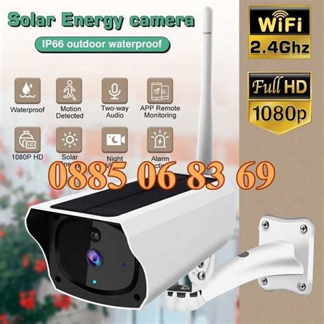 Соларна водоустойчива Wifi камера Full Hd безжична соларна камера гр Варна Център • Olx Bg
