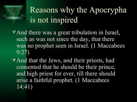 Apocrypha And Biblical Interpretation Ppt