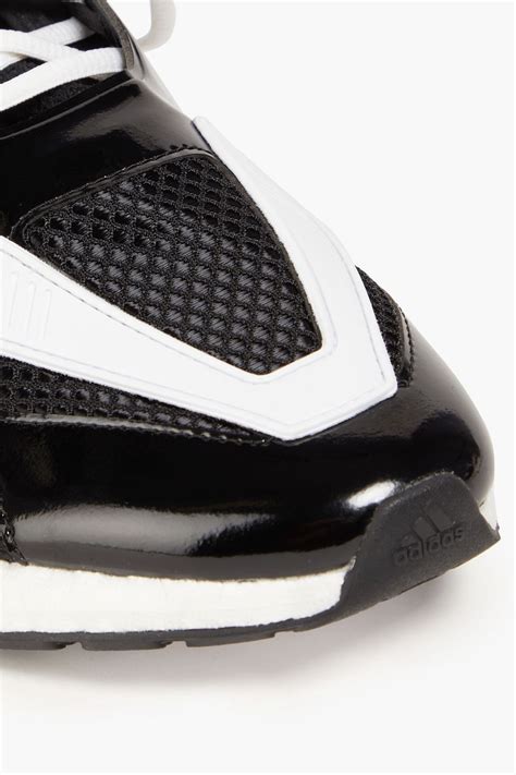 Adidas By Stella Mccartney Ultraboost 22 Faux Patent Leather And Mesh