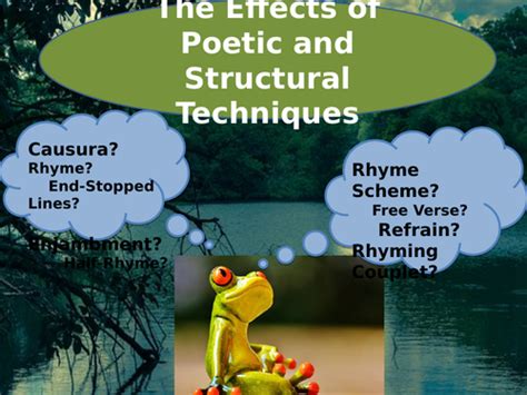Poetic Structural Techniques And Their Effects On The Reader Teaching