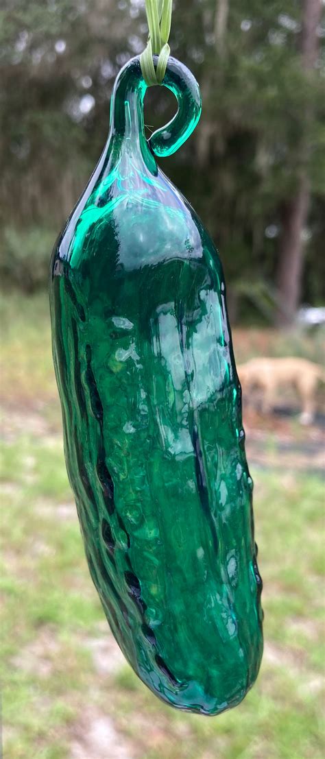 Salusa Glassworks Hanging Pickle Ornament Pmgallery