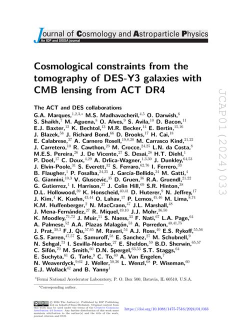 Pdf Cosmological Constraints From The Tomography Of Des Y3 Galaxies