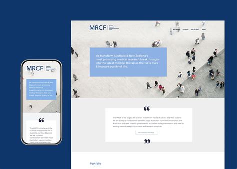 Mrcf Website In Corporate Health Research Work Spark Digital