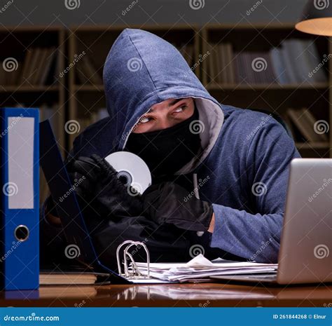 Hacker Stealing Personal Data From Home Computer Stock Photo Image Of Malicious Dark 261844268