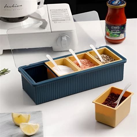 4 Grids Spice Jar Bhmart