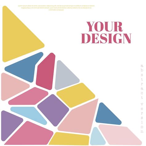 Premium Vector Abstract Composition Of Geometric Shapes Layout And