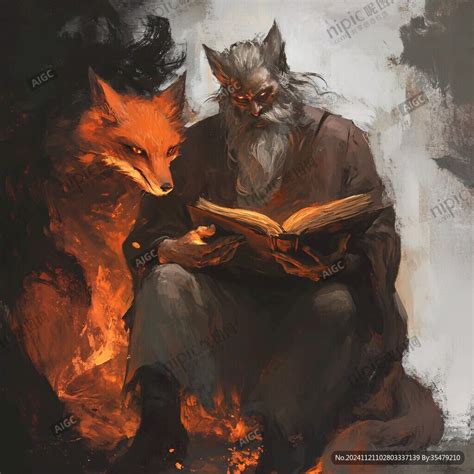 Ai创作图狐狸精插画 秀才与狐狸 穿古装的狐狸 九尾狐插画 狐狸拟人 鬼狐传 原创小狐狸 插画狐狸 狐狸手绘素材 胖狐狸插画 狐狸手稿 狐狸