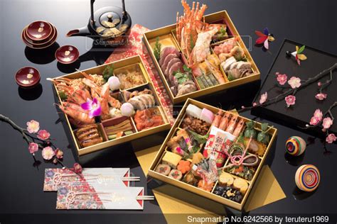 お正月のおせち料理の写真・画像素材 6242566 Snapmart（スナップマート）