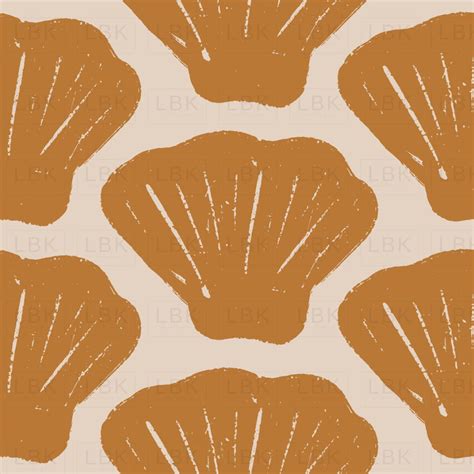 Scallop Shells Orange — Lbk Printing Co
