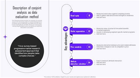 Description Of Conjoint Analysis As Data Evaluation Guide To Market Intelligence Tools Mkt Ss V