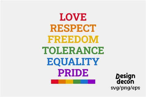 Lgbtq Pride Month Cute Quote Retro Svg Graphic By Designdecon