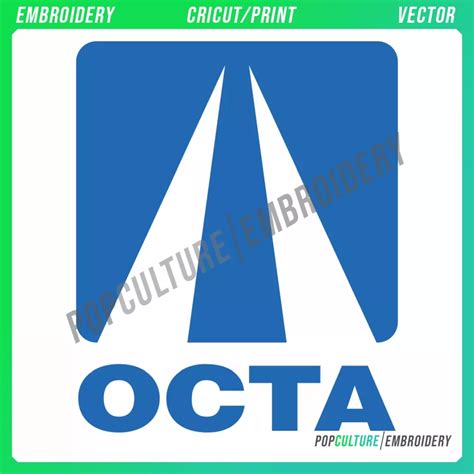 Octa Official Logo For Embroidery And Vector • Pop Culture Embroidery
