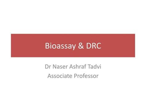 Expt 3 Introduction To Principles Of Bioassay Its Types Including