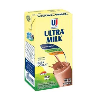Jual ULTRA Milk Coklat Susu Uht 125ml All Variant Shopee Indonesia