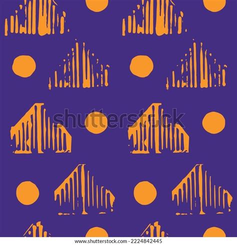 Triangle Circle Shape Seamless Repeat Pattern Stock Vector Royalty
