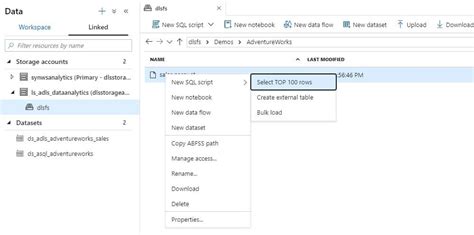 Create Parquet Files In Azure Synapse Analytics Workspaces