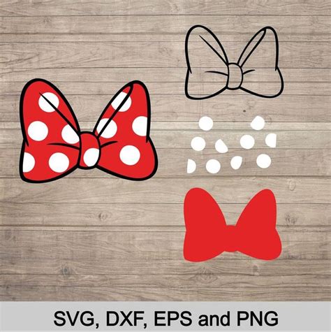 Minnie Mouse Bow Outline Cricut