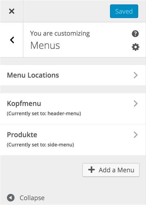 Php Add A Control To Wordpress Customize Menu Stack Overflow